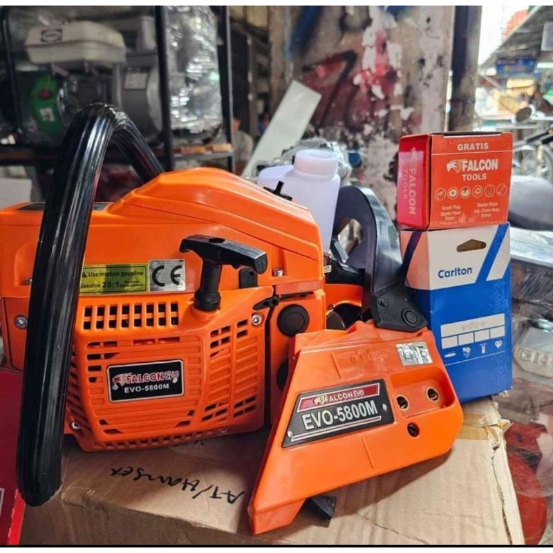 Jual CHAINSAW FALCON 5800 BAR BAJA 22" INC GERGAJI KAYU | Shopee Indonesia