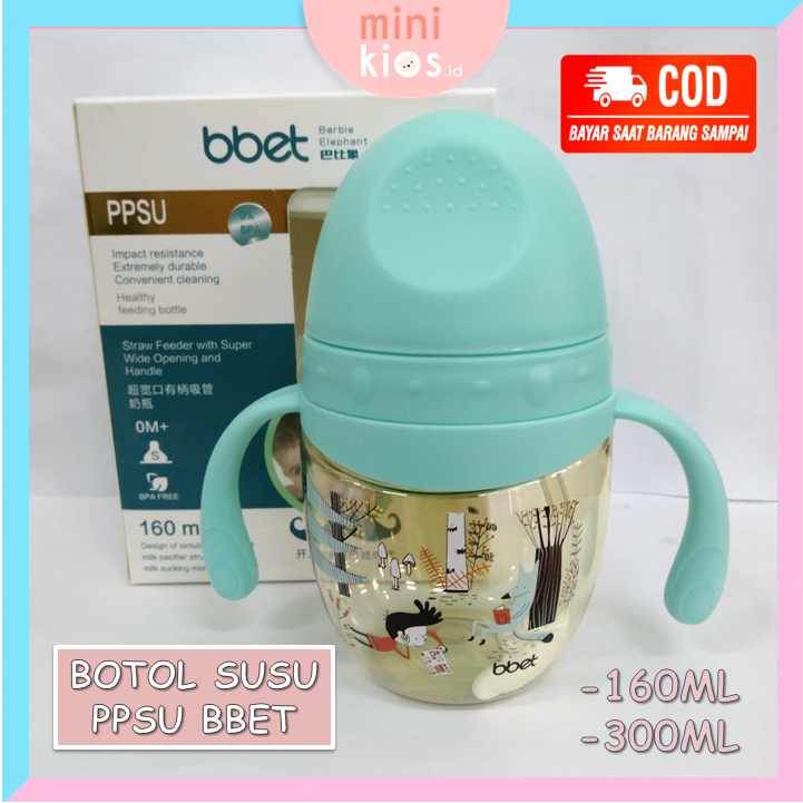 Jual Botol Susu Bbet PPSU / Botol Susu Leher Lebar / Botol PPSU 180ml & 300ml Super Wide Neck ...