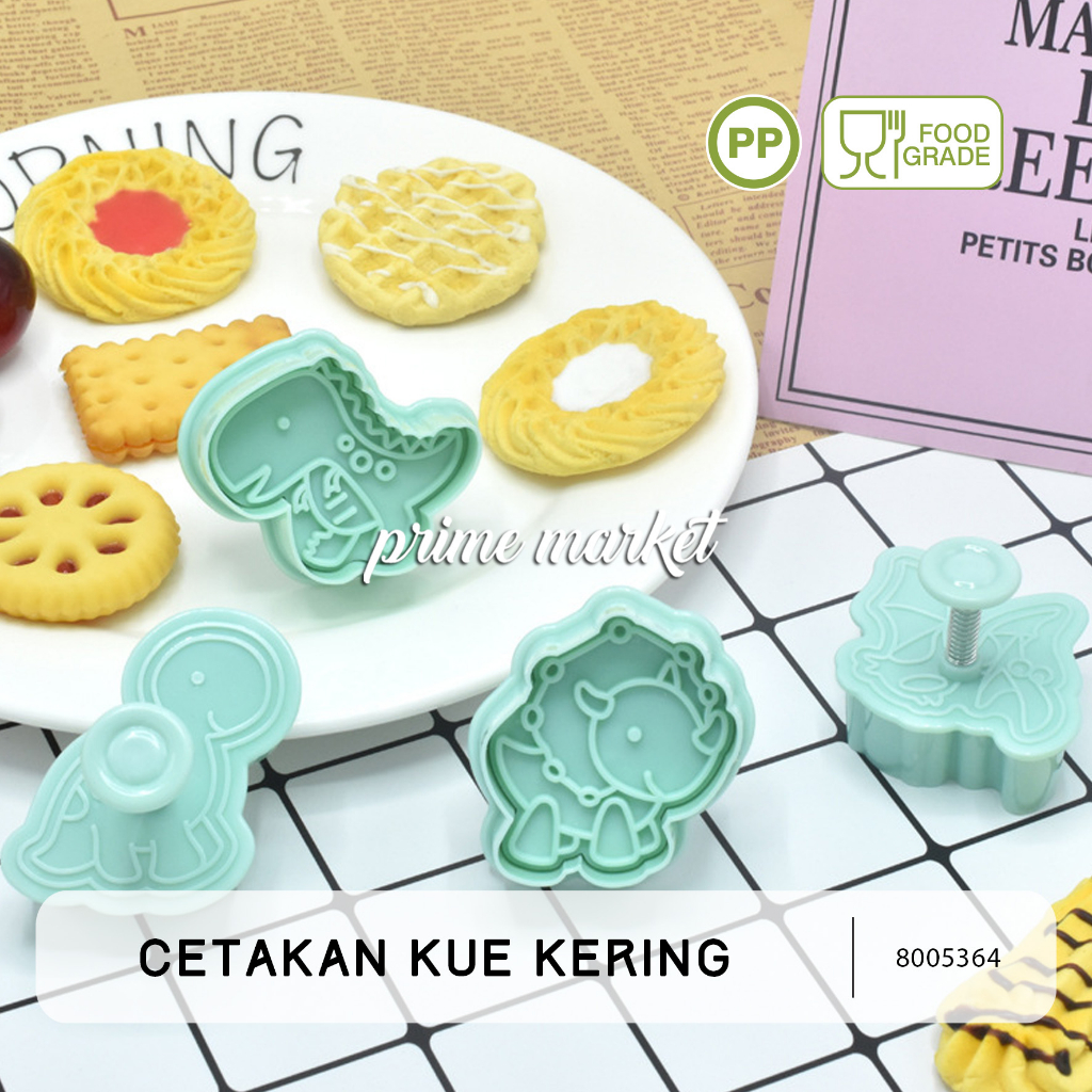 Jual Cetakan Kue Kering Cetakan Biskuit Motif Dino Alat Cetak Kue ...