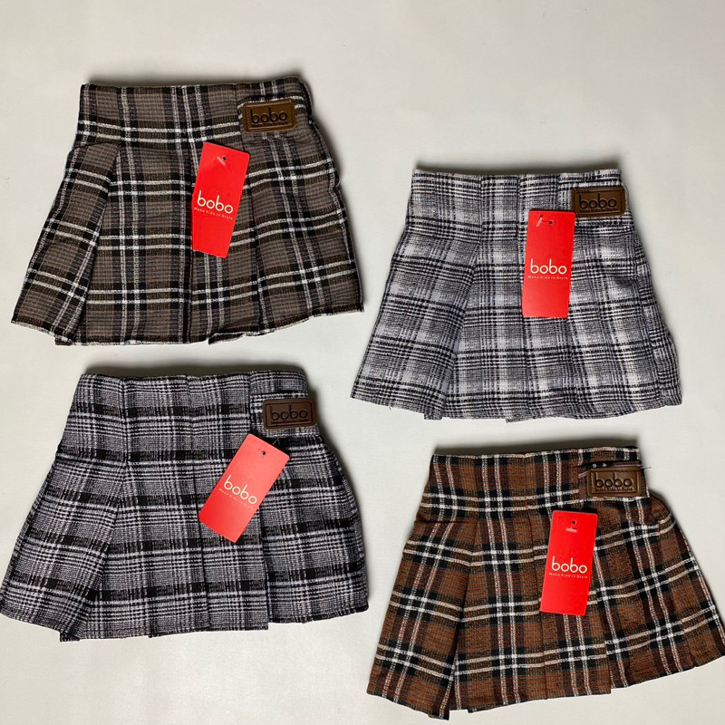 Jual Bobo Rok Mini Skirt Kotak Anak Perempuan 1 - 5 tahun | Shopee ...