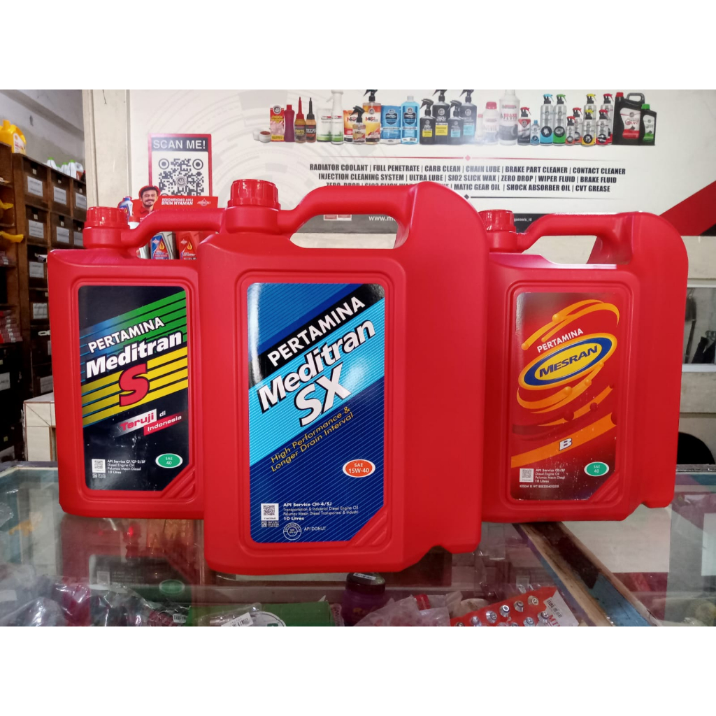 Jual Pertamina Oli Mesin Diesel Kemasan isi 10 Liter , Mesran B40 Sae 40 Galon 10 Liter ...