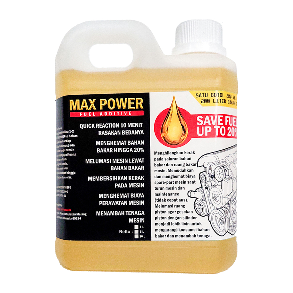 Jual Penghemat BBM MAX POWER [UP TO 20%] Fuel Treatment Additive 1 ...