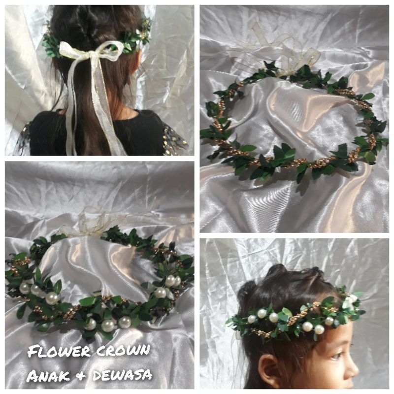 Jual TIARA RAMBUT FLOWER CROWN HIASAN KEPALA BANDO MAHKOTA BUNGA ...
