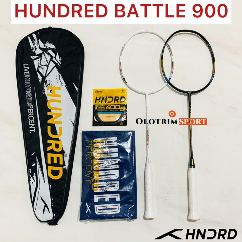 Jual Raket Badminton HUNDRED BATTLE 900 34LBS HDRD Hndrd Original ...
