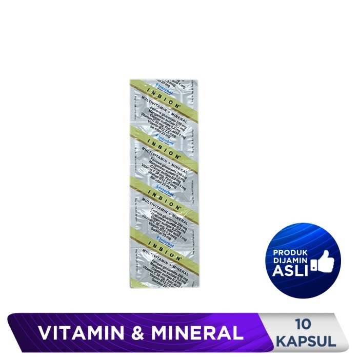 Jual Inbion multivitamin dan mineral perstrip 10 tab | Shopee Indonesia