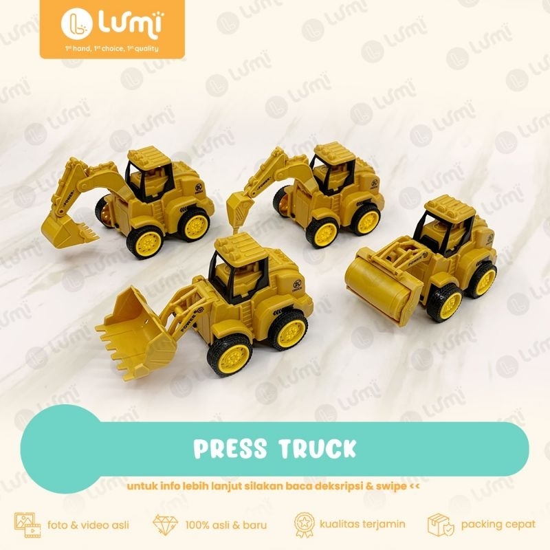 Jual Mainan Anak Mobil Konstruksi Tekan Jalan press truck 1 set isi 4 ...