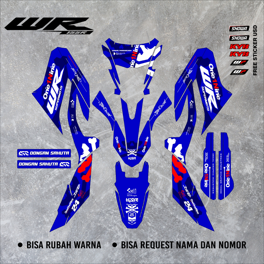 Jual DECAL.KIT | NEW STIKER DECAL YAMAHA WR 155 FULL BODY PREMIUM ONE ...