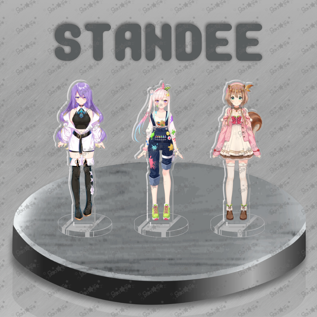 Jual Standee Hololive ID Akrilik UV & Set Stickers | Acrylic Stand ...