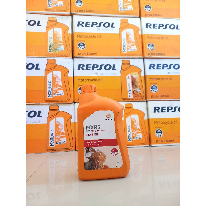 Jual OLI REPSOL MXR3 20W-50 1L (ORIGINAL) 100% | Shopee Indonesia