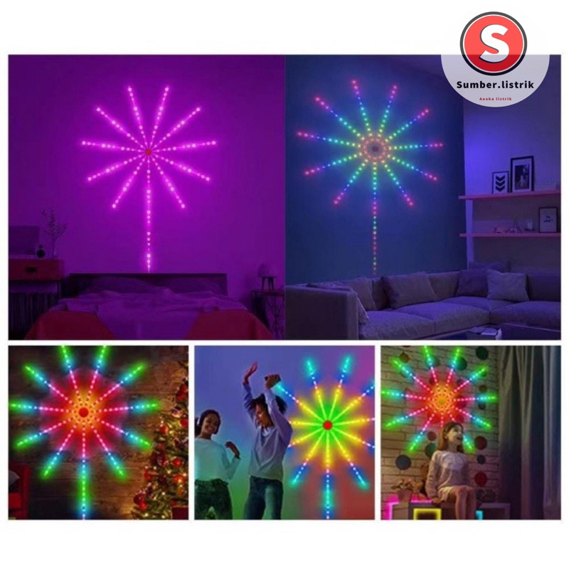 Jual LAMPU STRIP LED 5050 RGB BENTUK KEMBANG API DENGAN MUSIC UNTUK ...