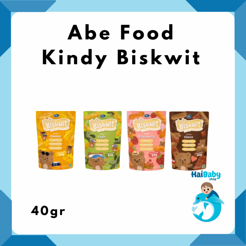 Jual Abe Food Kindy Biskwit 40gr Snack Biskuit Anak Sehat Enak | Shopee ...