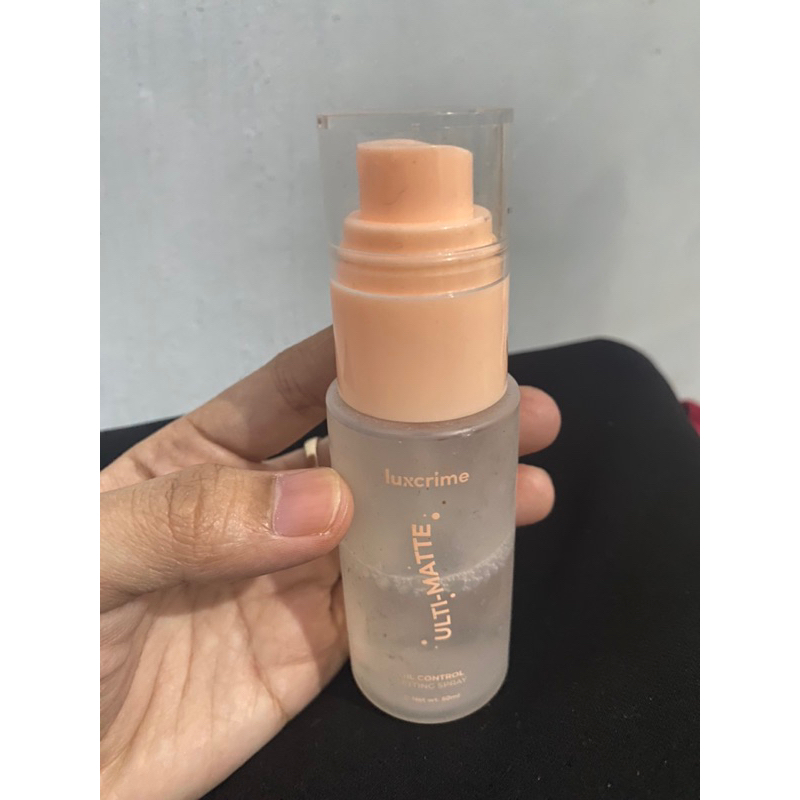 Jual Luxcrime setting spray ultimate 50ml preloved | Shopee Indonesia