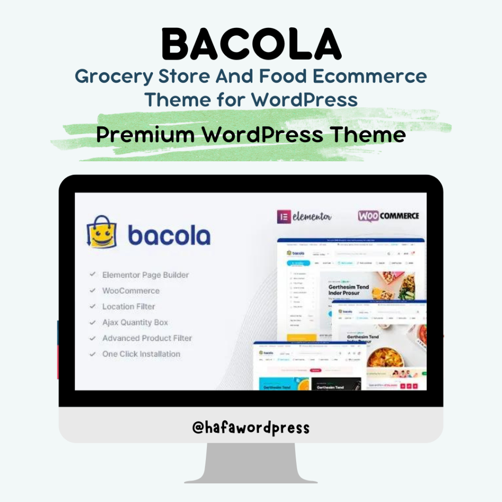 Jual Bacola – Grocery Store And Food ECommerce Theme + Bonus / WordPress Premium Template ...