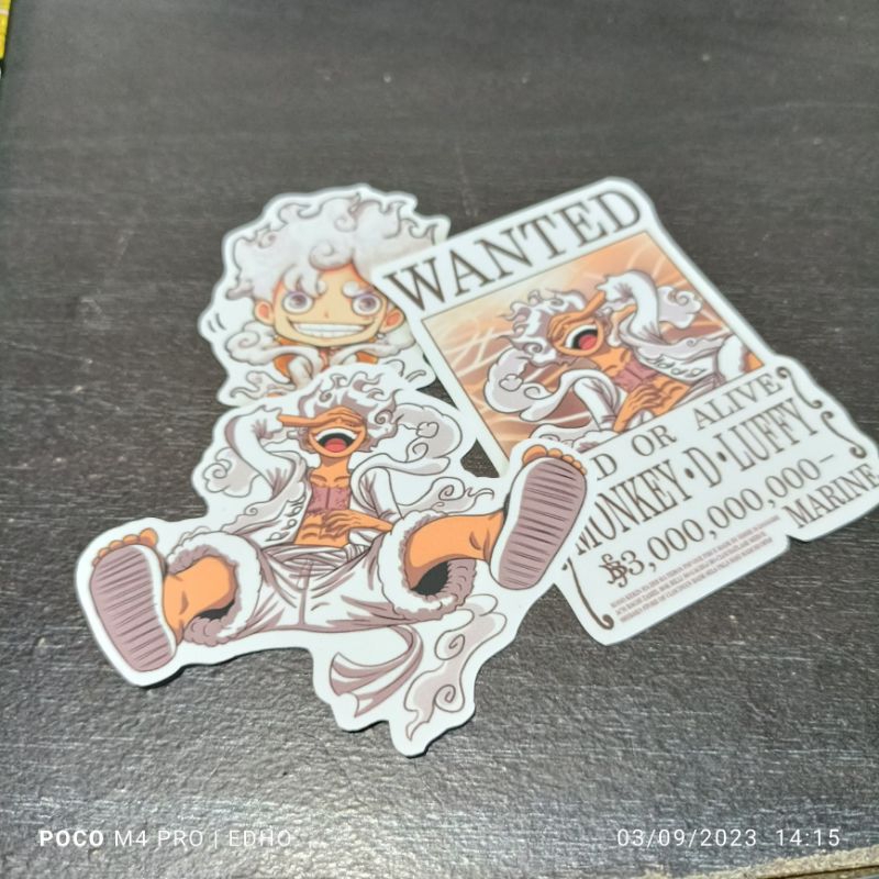Jual Stiker Anime one piece gear 5 / stiker Luffy gear 5 | Shopee Indonesia