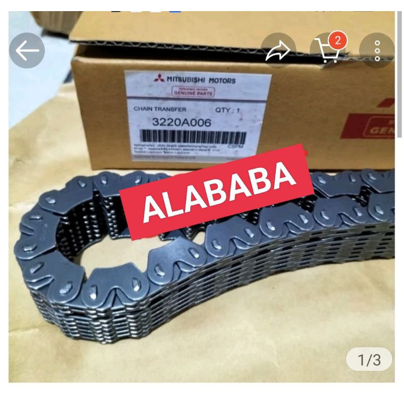 Jual RANTAI CHAIN TRANSFER MITSUBISHI TRITON 2.5 2500CC NEW KL3T TYPE ...