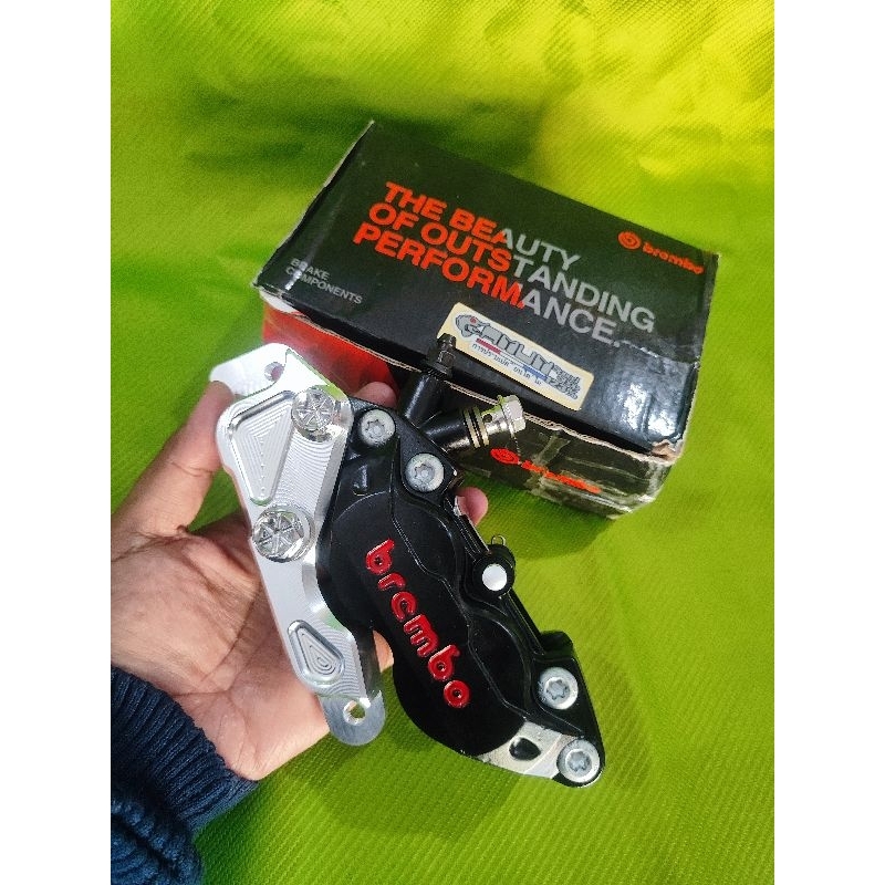 Jual kaliper brembo 4p PCX 150 black | Shopee Indonesia