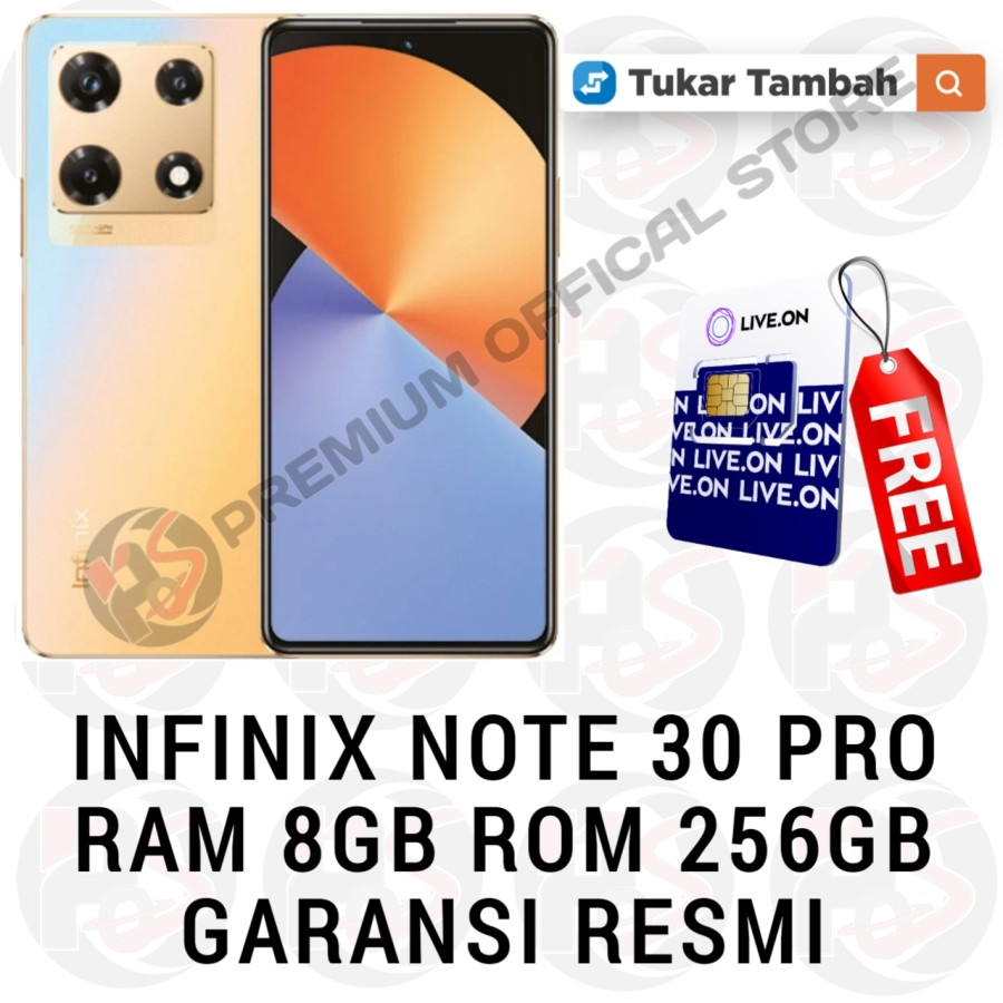 Jual Infinix NOTE 30 PRO 8/256 RAM 8GB ROM 256GB GARANSI RESMI | Shopee ...