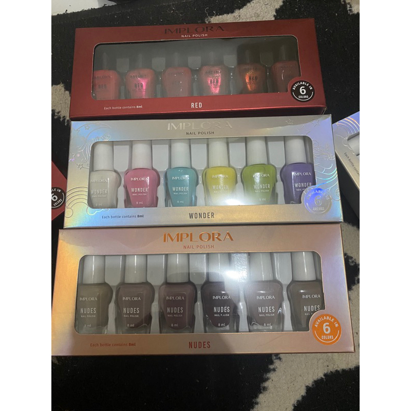 Jual nail polish/kutek implora 1 box isi 6 | Shopee Indonesia