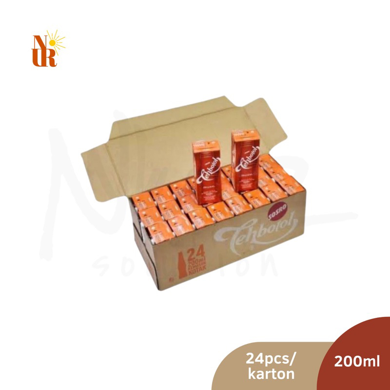 Jual Teh Botol Sosro Original 200ml x 24pcs [Karton] | Shopee Indonesia