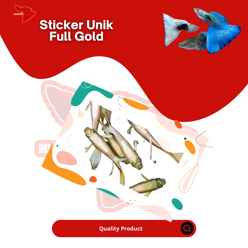 Jual STICKER UNIK FULL GOLD | Shopee Indonesia