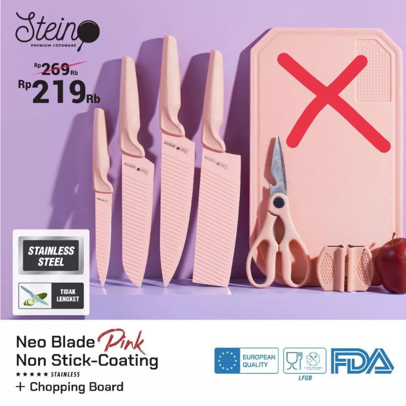 Jual PISAU STEIN COOKWARE SET MINUS TALENAN + FREE HADIAH DARI TOKO ...