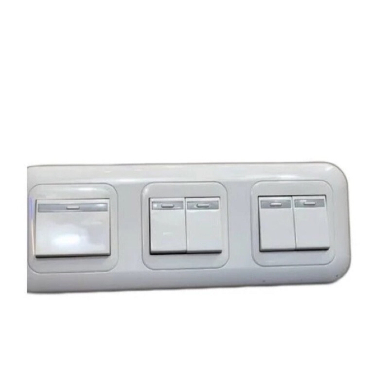 Jual Panasonic Saklar 5 gang 1 arah WEJ 7823W + 3 x WEJ 30029W + WEJ ...