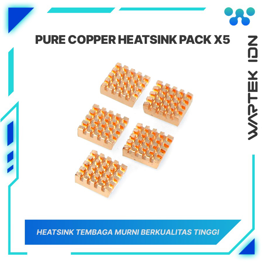 Jual Self-Adhesive Pure Copper Heatsink Pack x5 | Shopee Indonesia