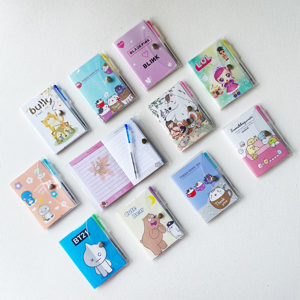 Jual Buku Notepad Diary Notes KPOP Fox Kancing A6 (110 halaman ...