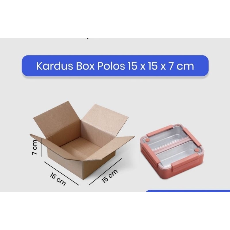 Jual Kardus box polos-karton packing murah ukuran 15×15×7 cm | Shopee ...
