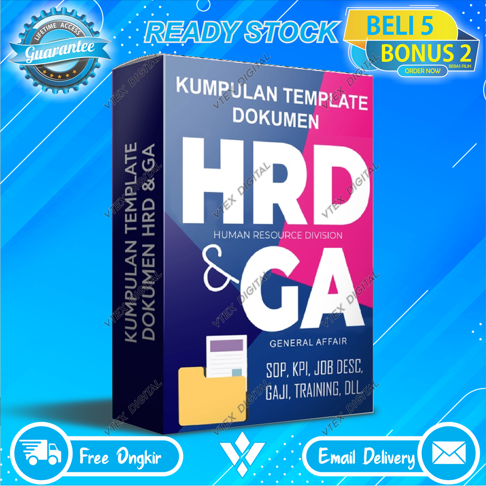 Jual Template HRD GA Lengkap - Rekrutmen Orientasi Kompensasi KPI ...