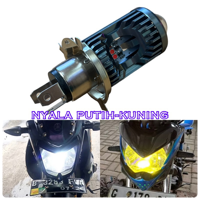 Jual BHOLAM LAMPU LED LASGERGUN H4-4966 9-80V VIXION MXKING GL TIGER ...