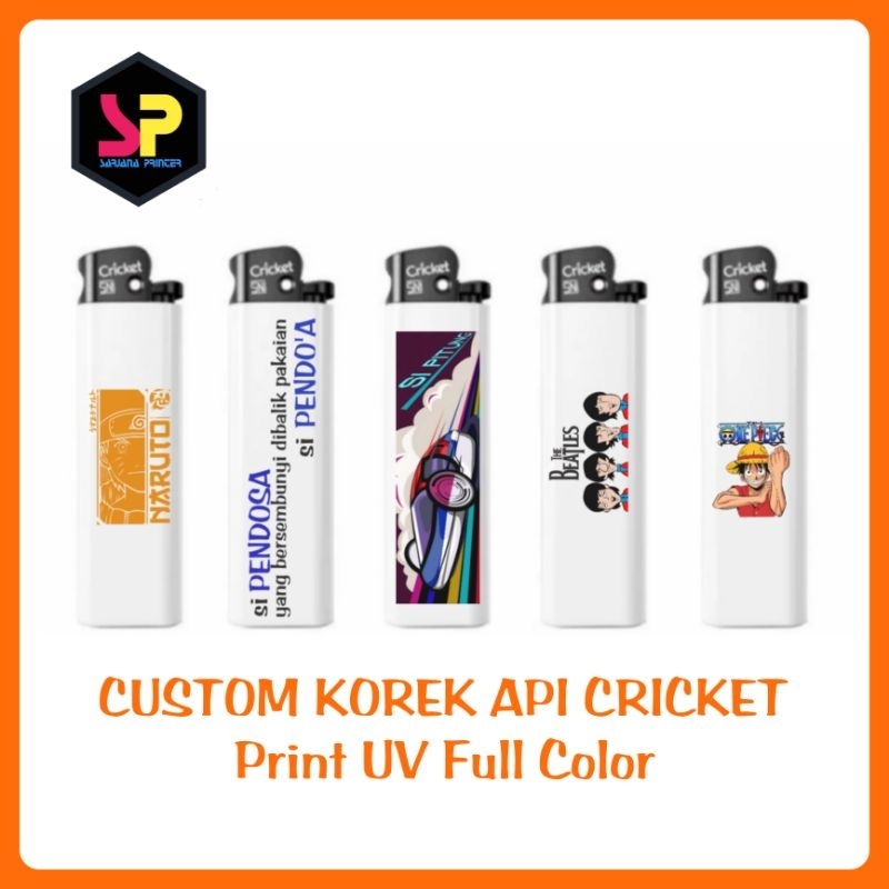 Jual korek api cricket custom foto print UV full color | Shopee Indonesia