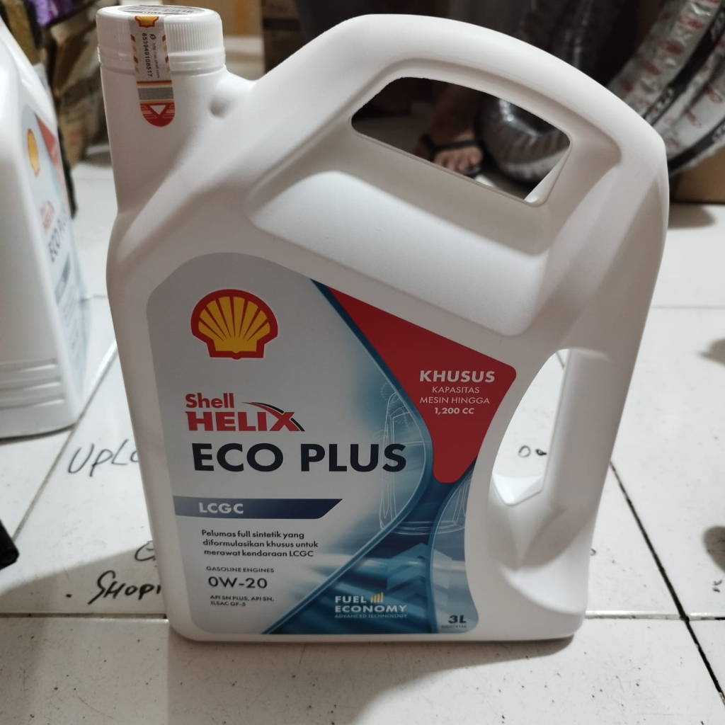Jual Oli Shell Helix Eco Plus 0w-20 3 Liter. Original Dijamin Tembus ...