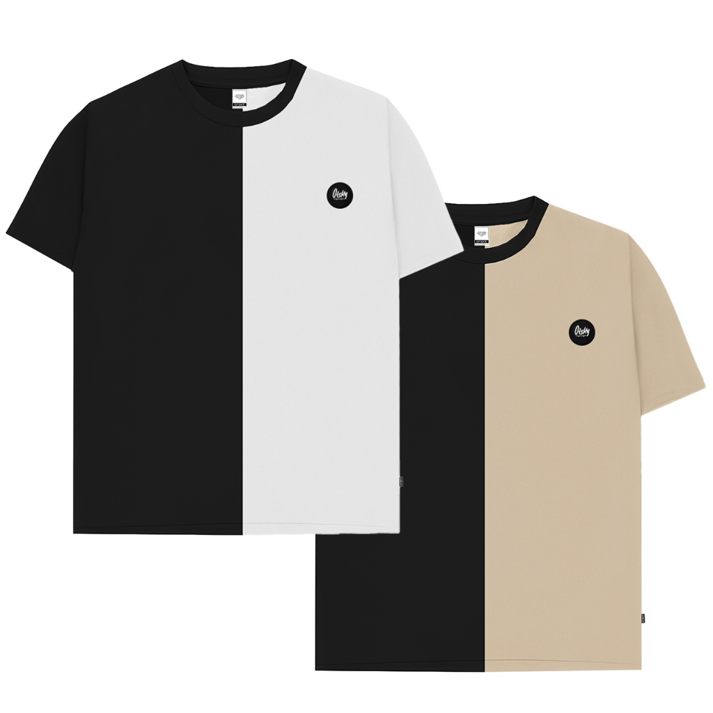 Jual Otsky Kaos Pria Small Logo Half Cotton Combed 24s (F) | Shopee ...