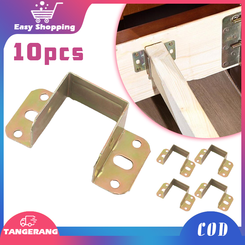 Jual 10pcs Plat Hak Ranjang Tengah Siku Braket Tempat Tidur Bracket Bed ...