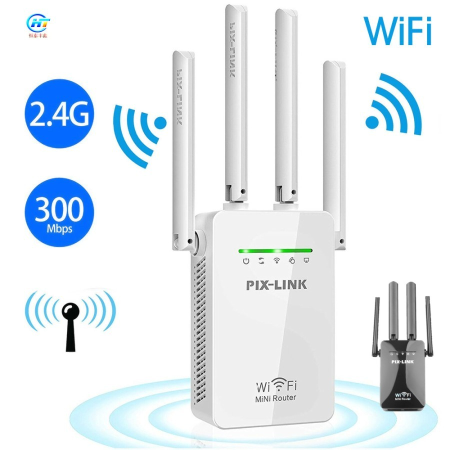 Jual PIX LINK 300 Mbps WR09 Nirkabel WIFI Router Repeater Booster ...