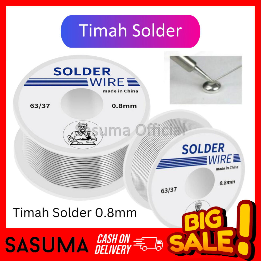 Jual SASUMA Lead Roll Soldering Solder Wire Timah Gulung Kawat Solder 0 ...