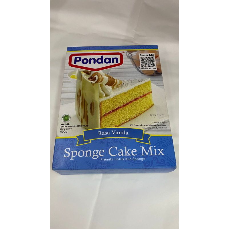 Jual PONDAN SPONGE CAKE MIX 400G RASA PANDAN | Shopee Indonesia