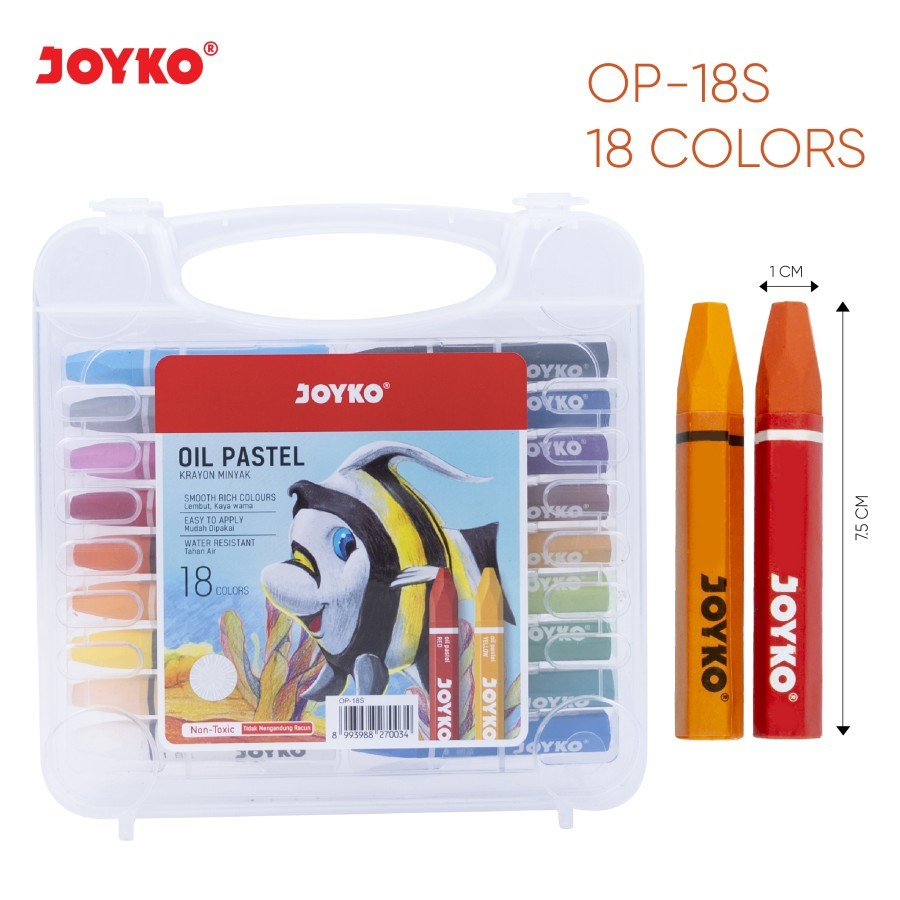 Jual Crayon Titi 18 Warna / Oil Pastel Titi Joyko / Krayon Minyak Titi ...