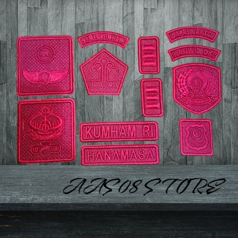 Jual BORDIR ATRIBUT POLSUSPAS TIMBUL LOGO BORDIR KEMENKUMHAM RI TERBARU ...