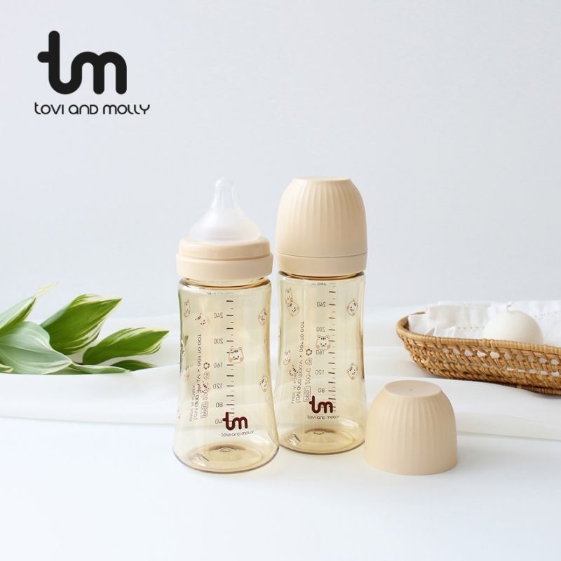 Jual TM Tovi and Molly Dot Rami Vanilla 180ml 280 ml PPSU Baby Feeding Bottle Wide Neck / Tovi ...