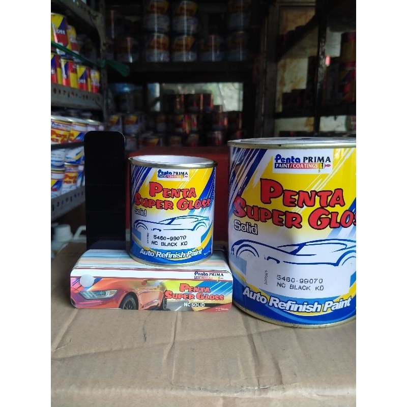 Jual cat penta super gloss solid nc black kd 99070 ( 200g - 1kg ...