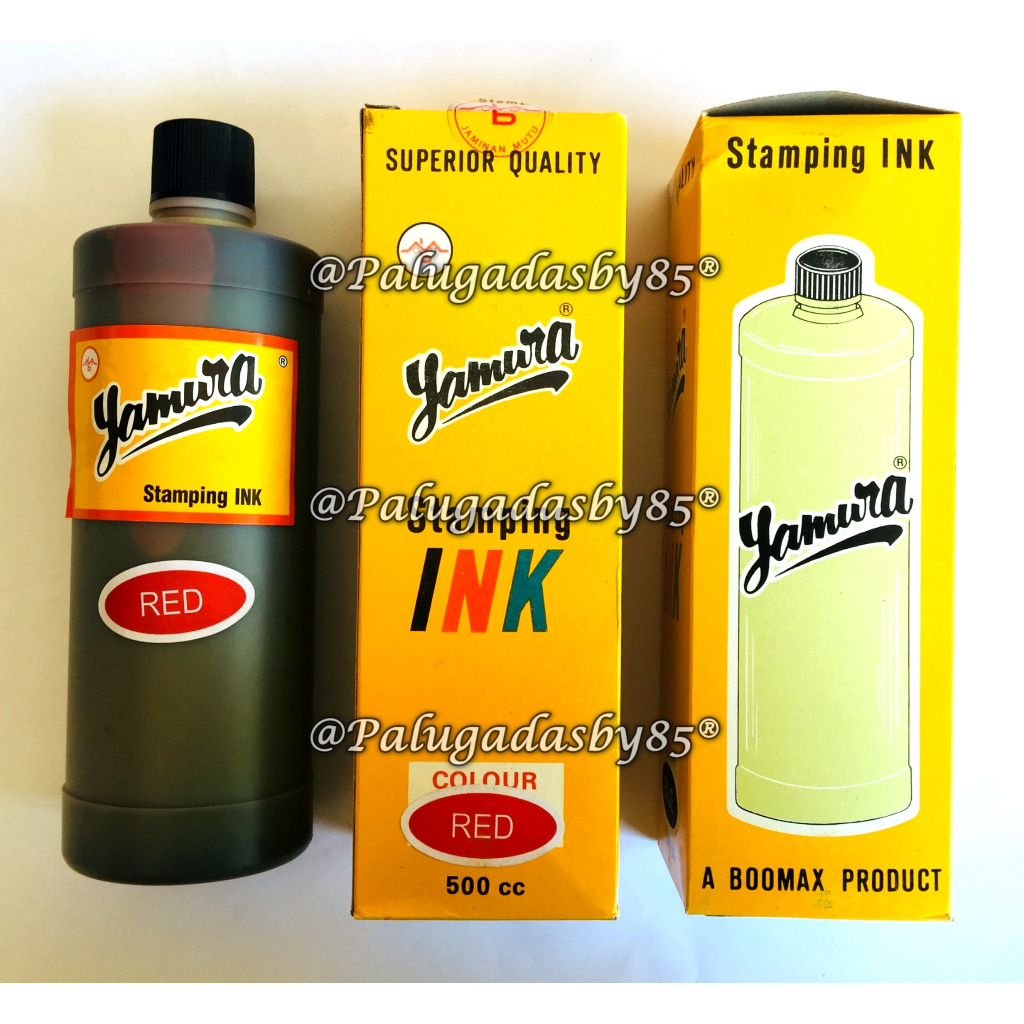 Jual (1 Botol) YAMURA Stamp Pad Ink 500 ml / Stamp Pad Ink Yamura 500 ...