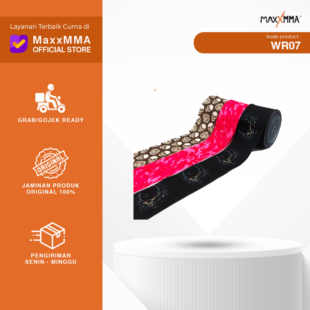 Jual MaxxMMA Patterned Elastic Hand Wraps 120" (WR07) | Shopee Indonesia