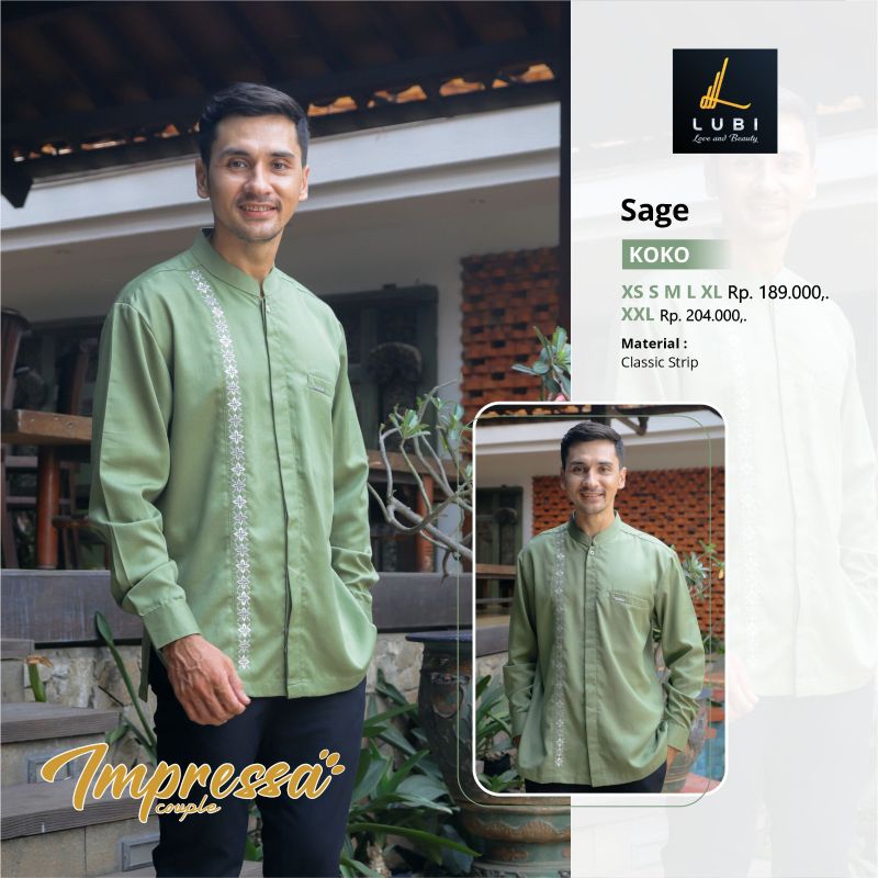 Jual Impressa Couple by Lubi | Gamis Lubi | Koko Lubi | Gamis Impressa ...