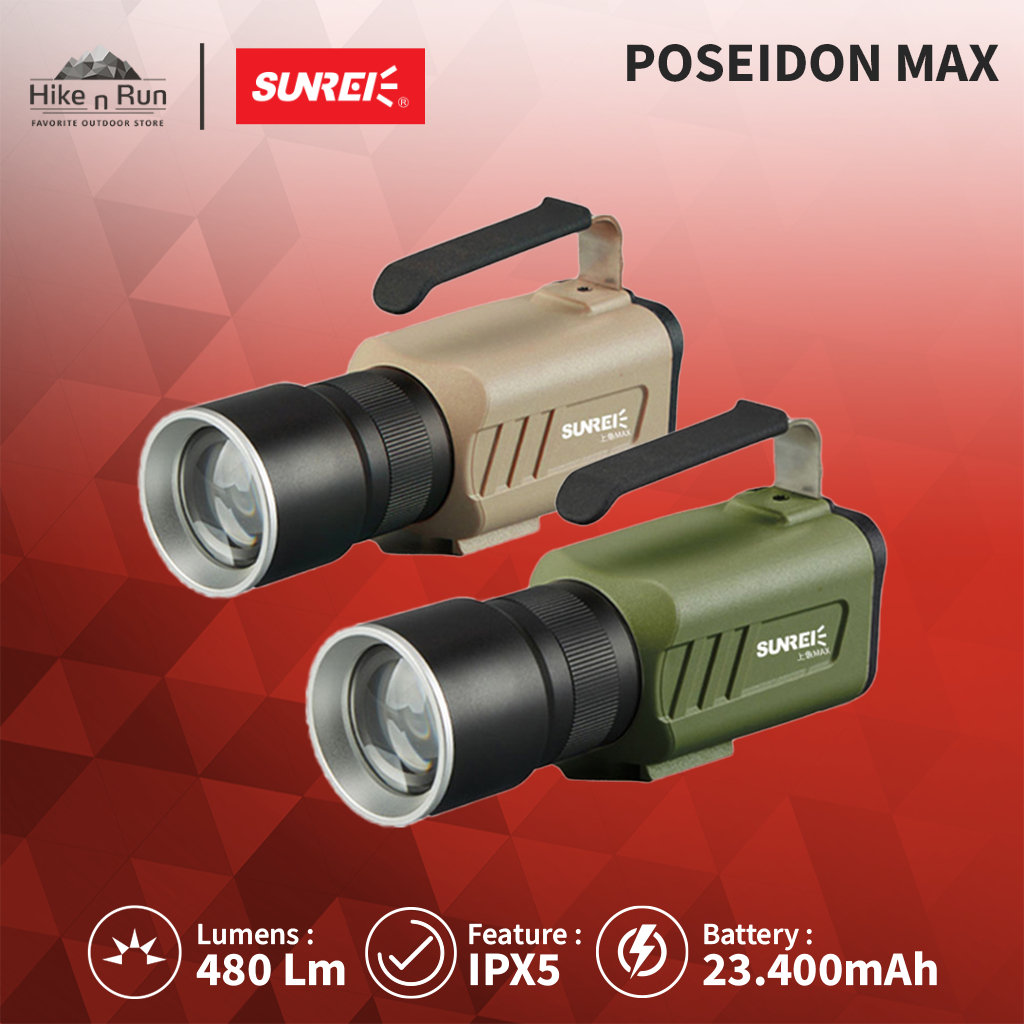 Jual Lampu Senter Jarak Jauh Sunrei Poseidon Max Flashlight Tembak ...