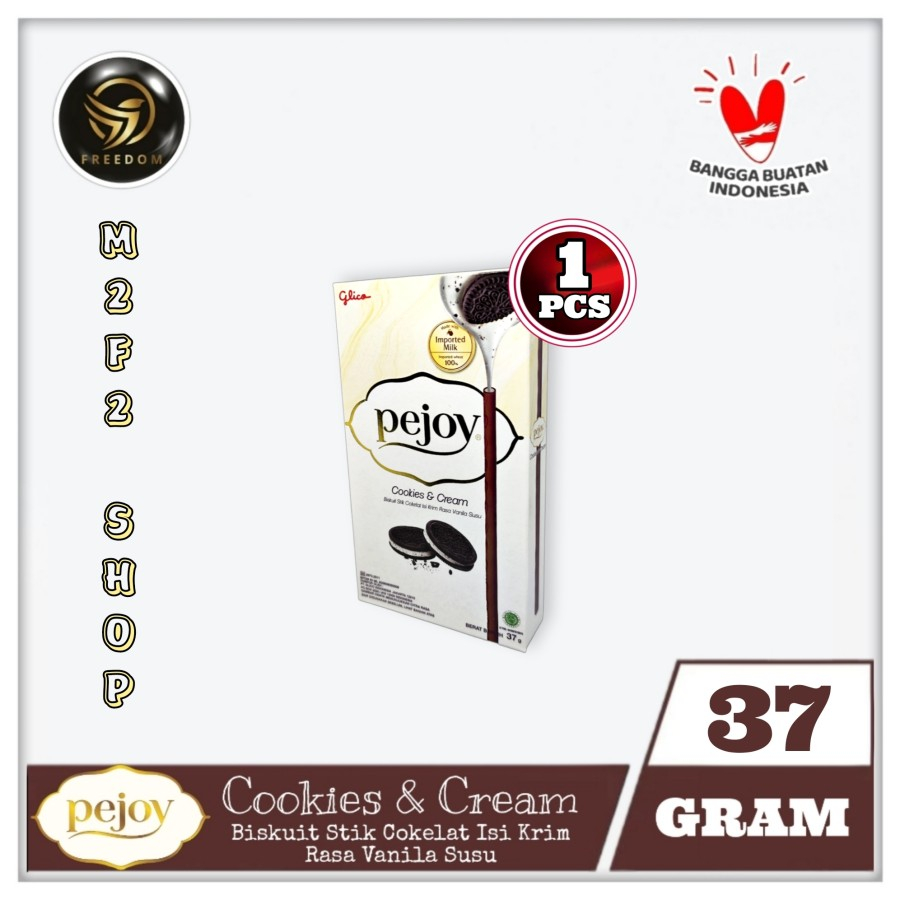 Jual Pejoy Cookies & Cream | Biskuit Stik Cokelat Vanila Susu - 37 gr (Kemasan Satuan) | Shopee ...