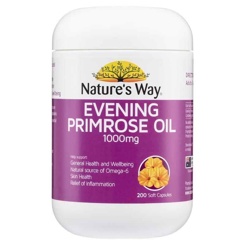 Jual Nature's Way Evening Primrose Oil 1000mg - 200 Capsules | Shopee ...