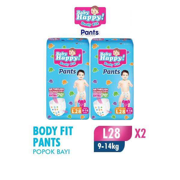 Jual Baby Happy Pants L 2 x 28 pcs | Shopee Indonesia