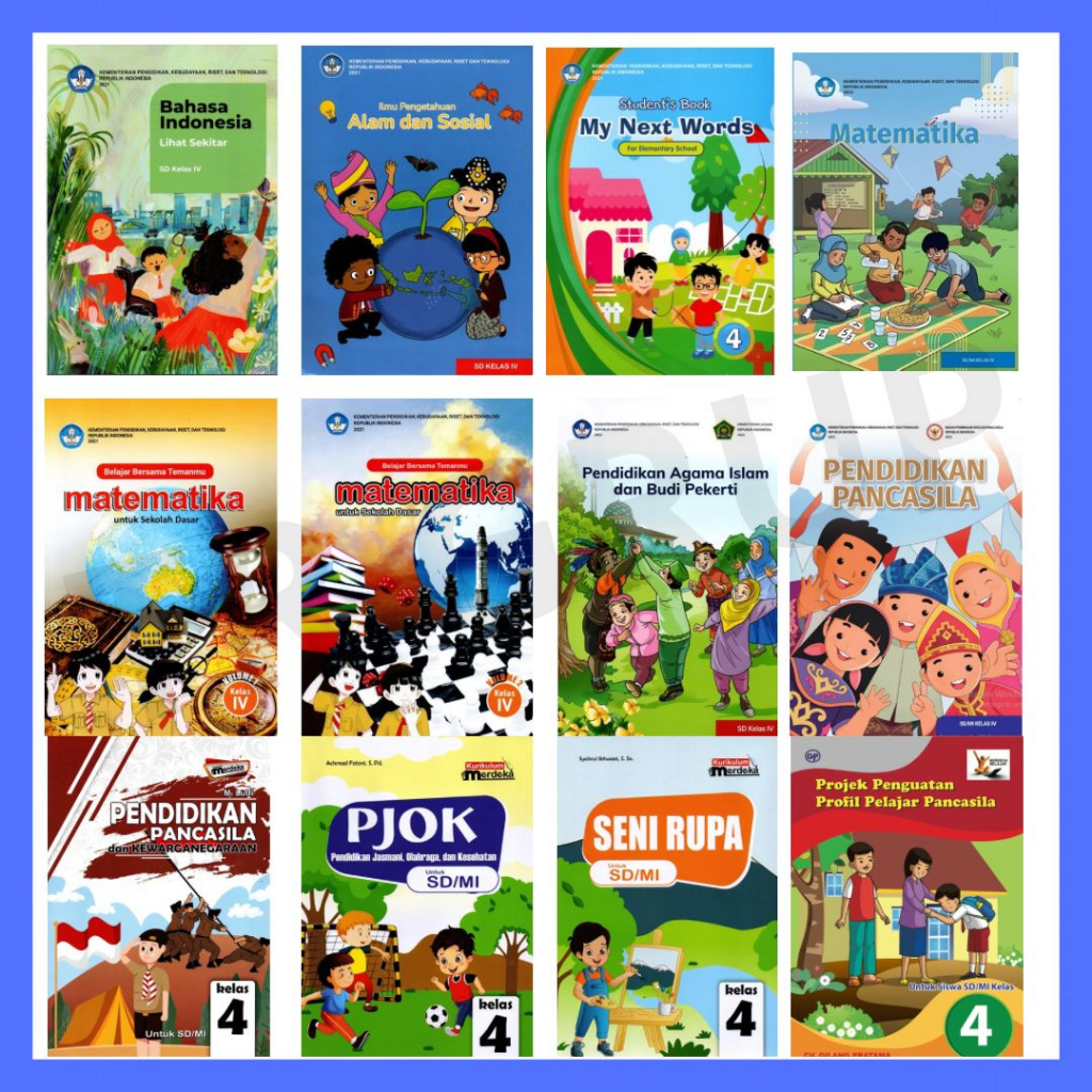 Jual BUKU PAKET SD KELAS 4 KURIKULUM MERDEKA KEMENDIKBUD | Shopee Indonesia
